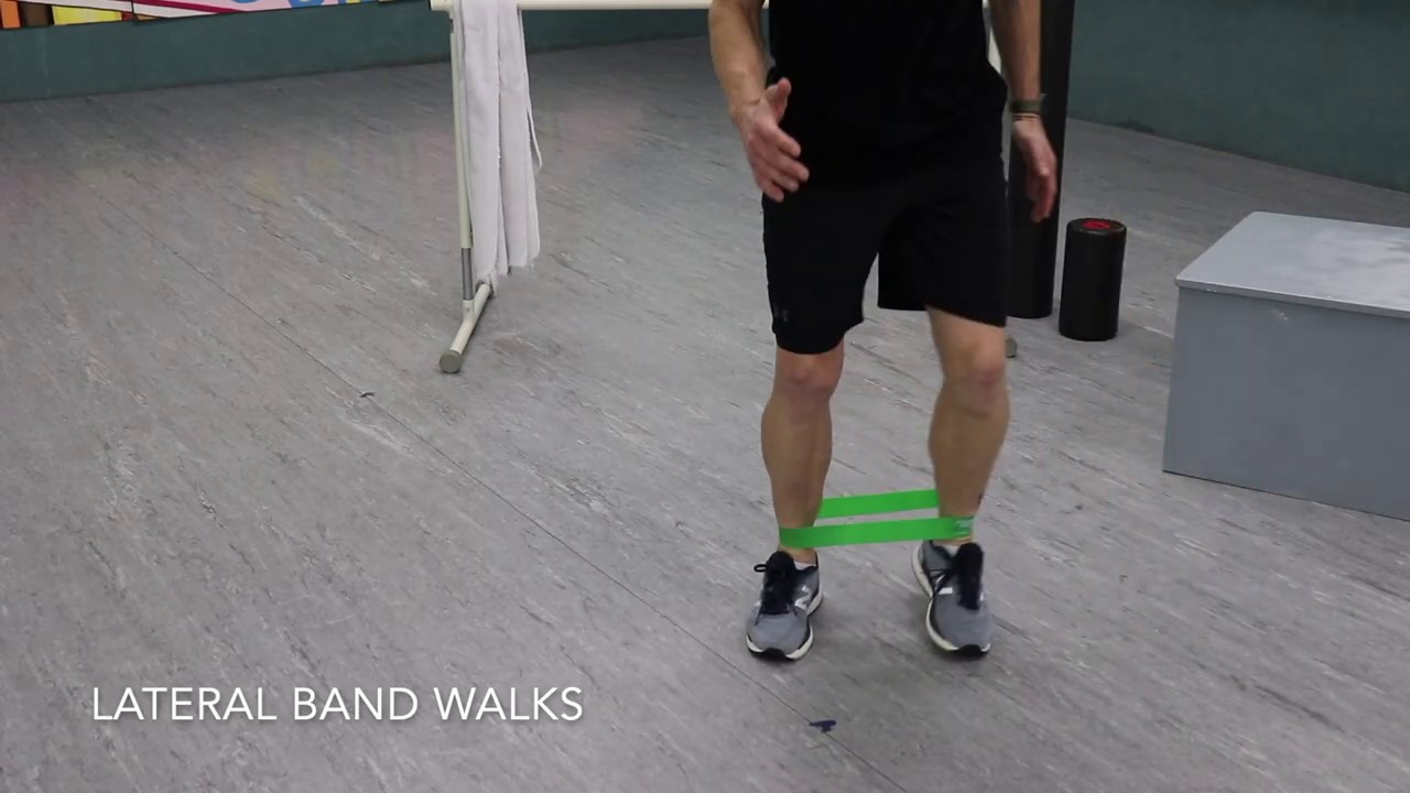 Lateral Band Walks - YouTube