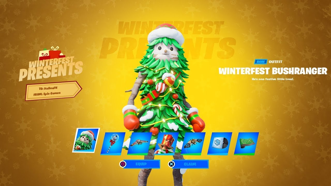 EVENTO WINTERFEST *GRATIS* SKIN DE NAVIDAD 🎁 FORTNITE! ACTUALIZACIÓN ...