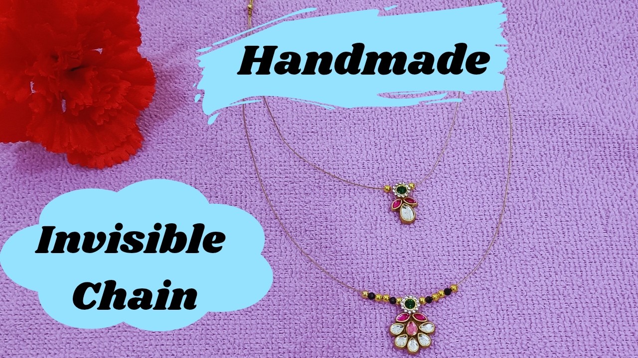 Trending Double layer Invisible chain💡|| Handmade Invisible Necklace 🤩 ...