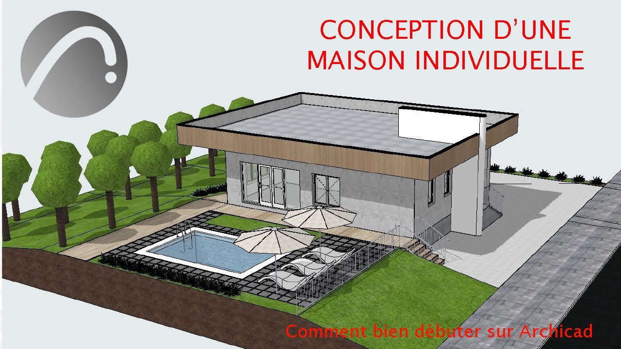 ARCHICAD | Maison Individuelle MI animation ArchiCAD - YouTube