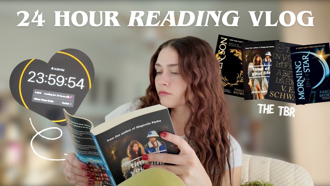 How much can I read in 24 hours?🕰️ *24 hour reading challenge* - YouTube