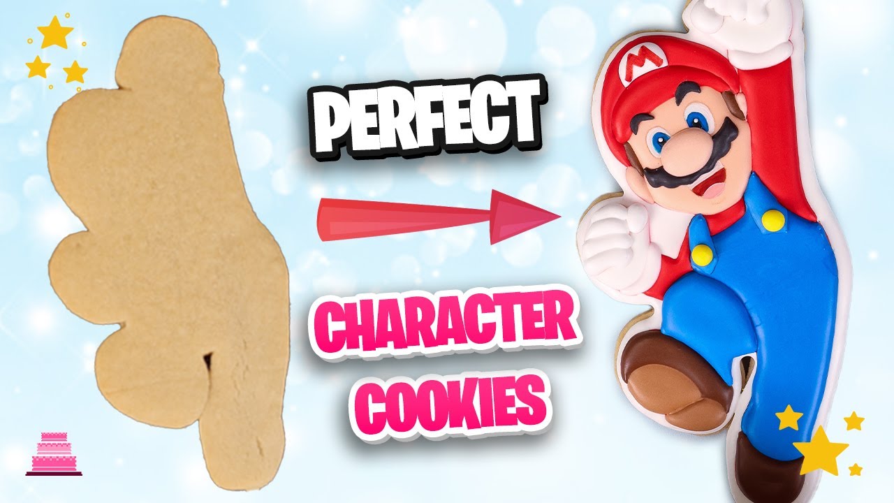 The Trick to a Perfect Mario COOKIE (Decorating Cookies like a Pro ...