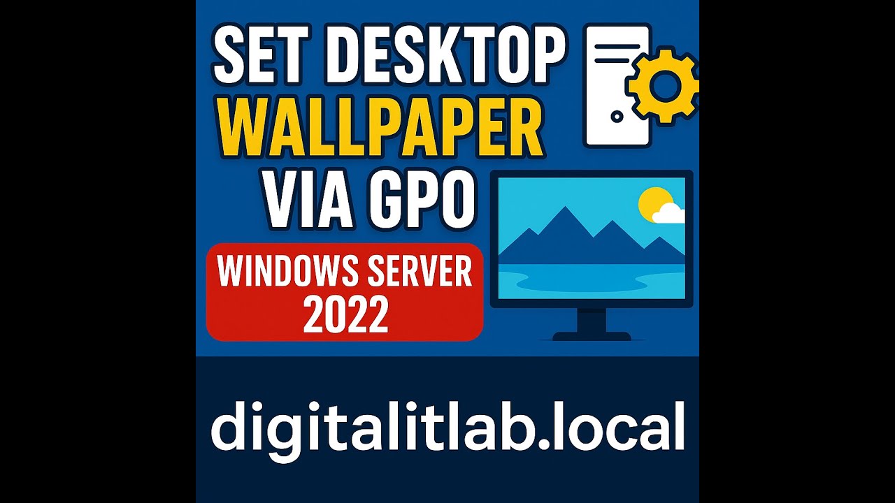 Set Desktop Wallpaper via GPO in Windows Server 2022 | Group Policy for ...
