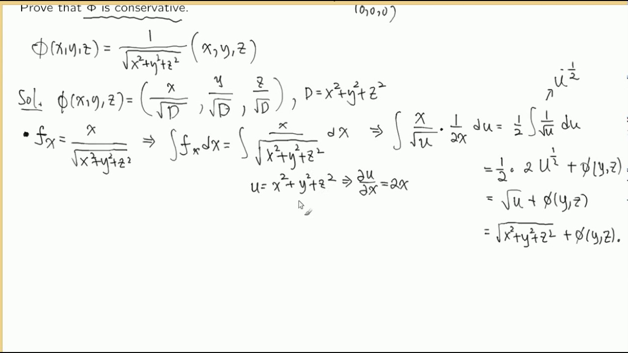 Intro to Conservative Vector Fields, Fall 2016 - YouTube