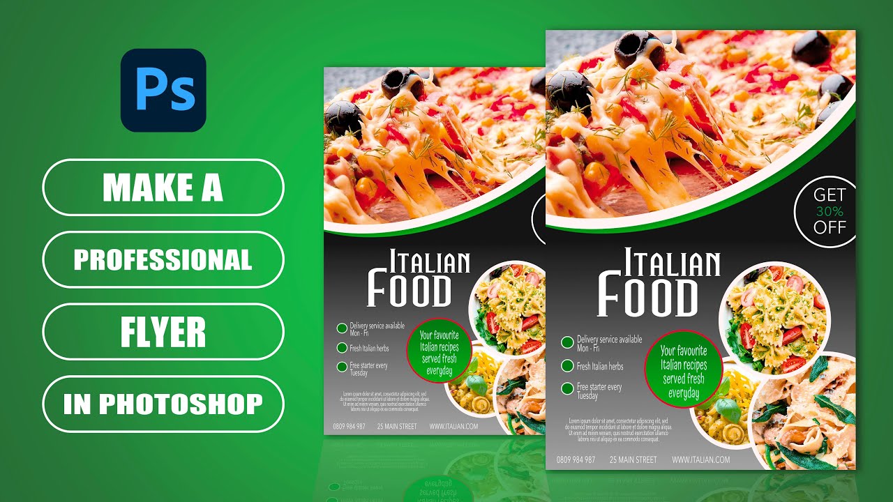 How to create a PROFESSIONAL FLYER in Photoshop | EASY TUTORIAL - YouTube