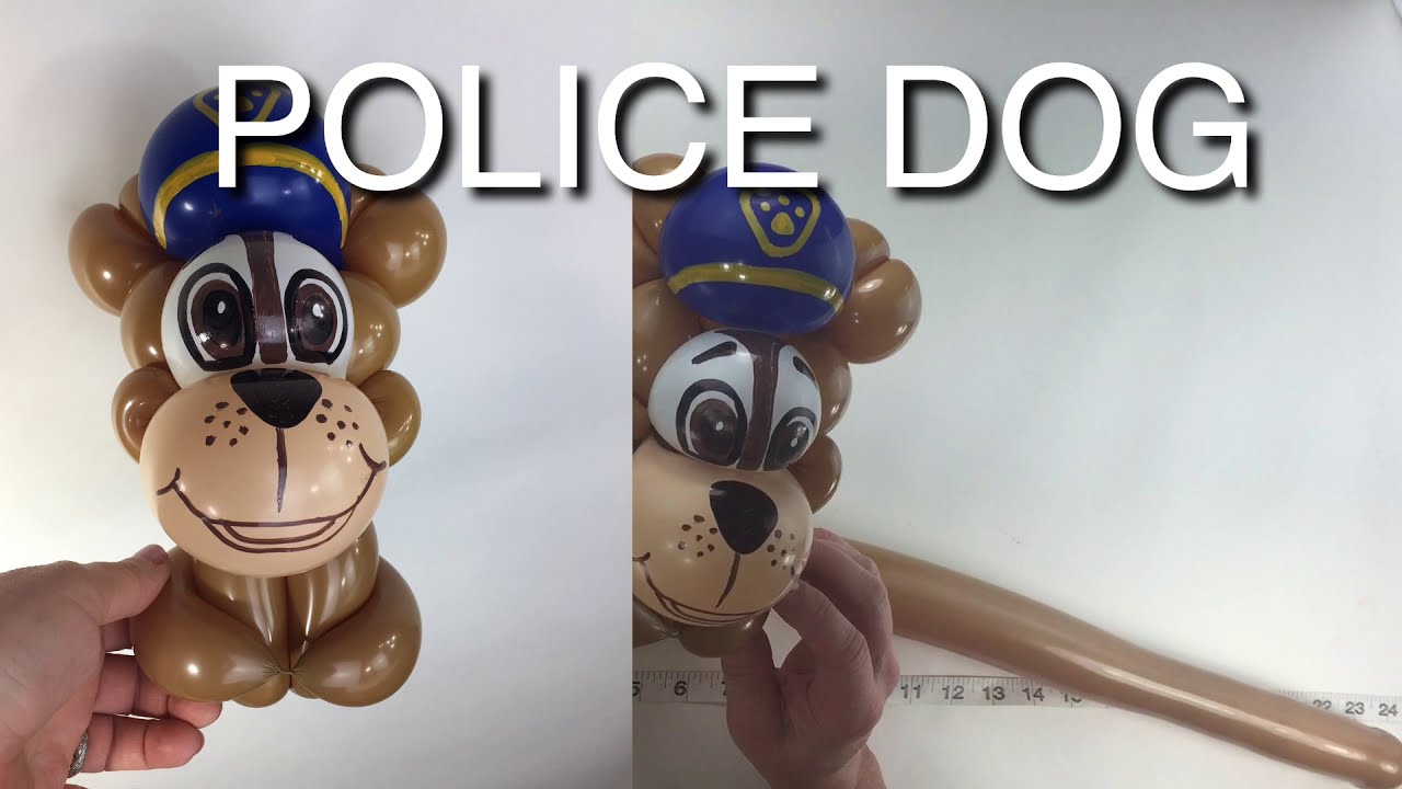 POLICE DOG BALLOON - YouTube