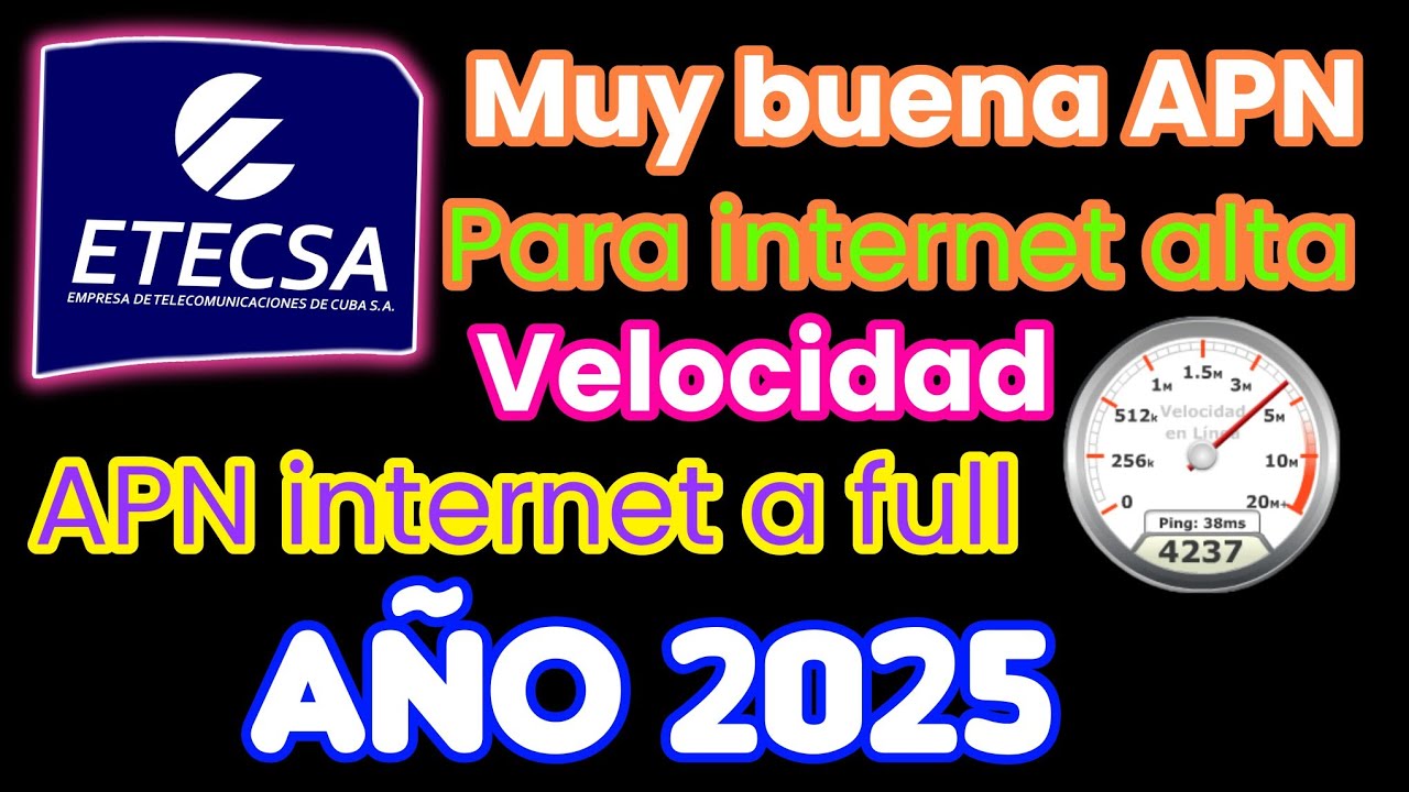 Muy buena APN 2025 Para ETECSA para tener una navegación de internet a ...