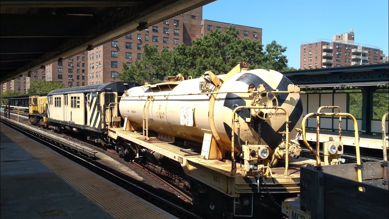 NYC Subway: Rare Tank Cars on the 3 and D Lines & using the Linden Yard ...