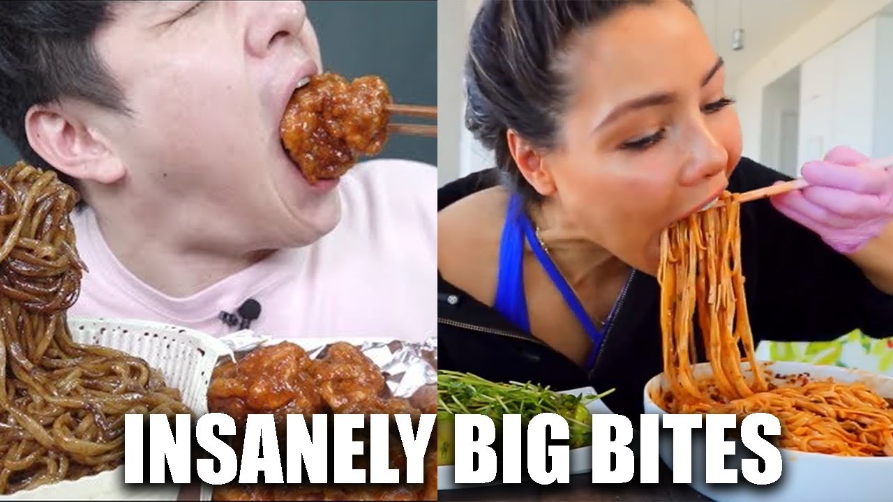 THE BIGGEST BITES I'VE EVER SEEN! - YouTube
