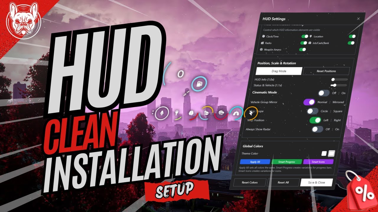[QB/QBOX] | FiveM | Berandai -Clean HUD Installation & Setup Guide 🧼📊# ...