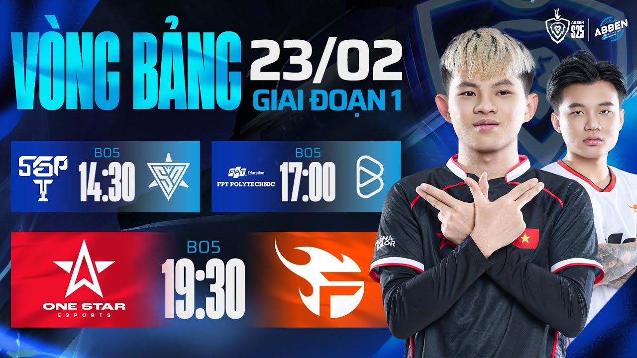 🔴 TRỰC TIẾP : FPT X FLASH vs ONE STAR ESPORTS - GĐ1 | ABBEN ANERGY ĐTDV ...