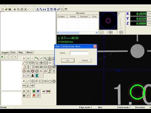 E series Manual video measuring machine software operation ...
