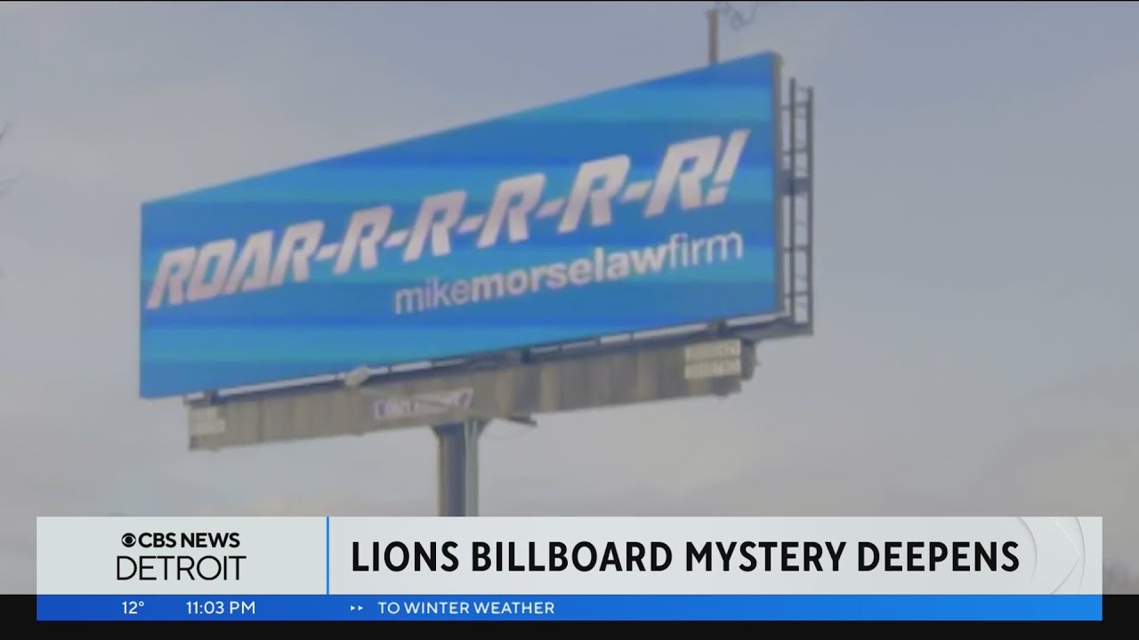 Who is behind the Detroit Lions billboards? CBS News Detroit ...