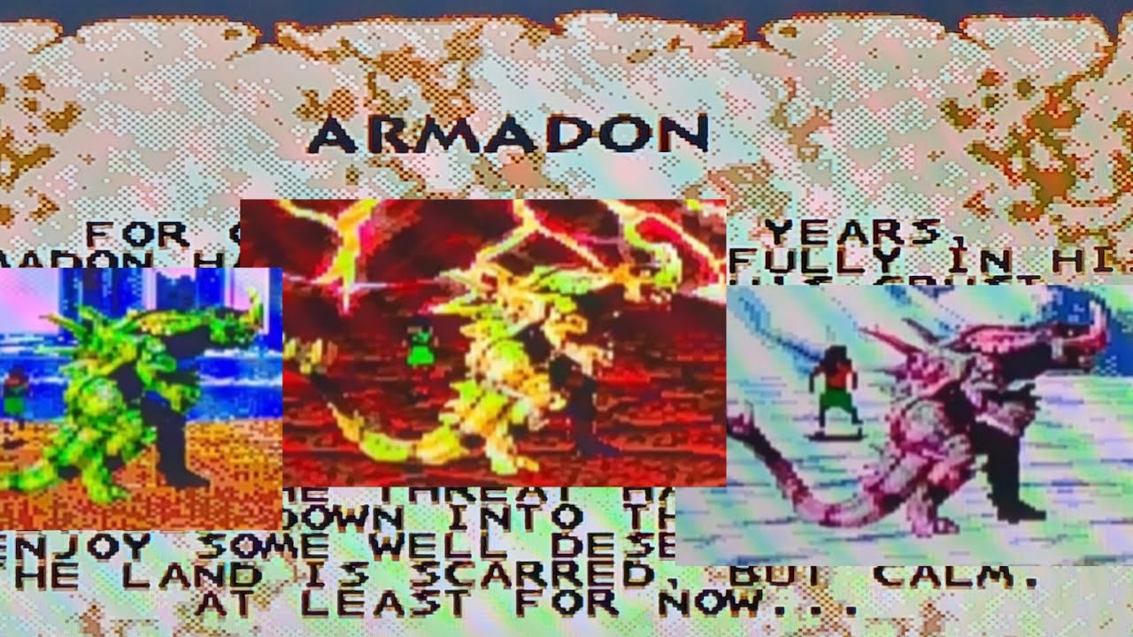 Armadon - Alternate Colors - Arcade Mode Ending - Primal Rage - YouTube