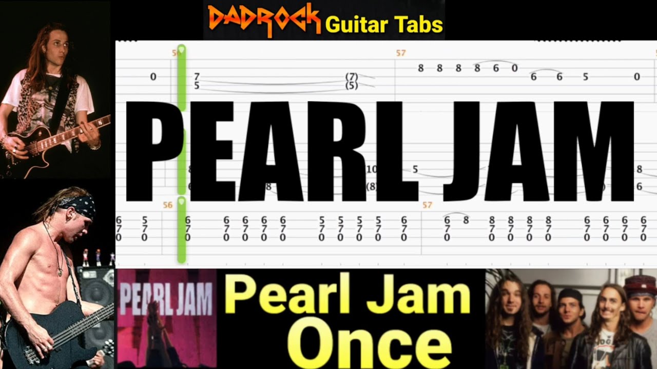 Once - Pearl Jam - Guitar + Bass TABS Lesson (Rewind) - YouTube