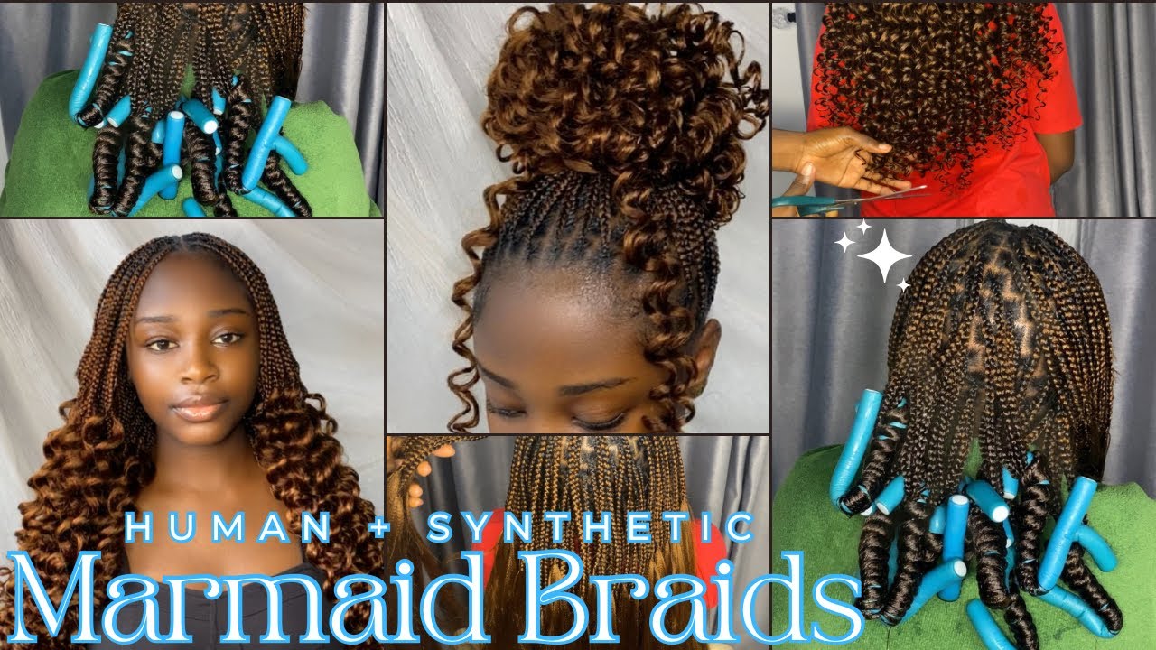 Mermaid Braids Tutorial 2025 | Knotless Boho Style with Human ...