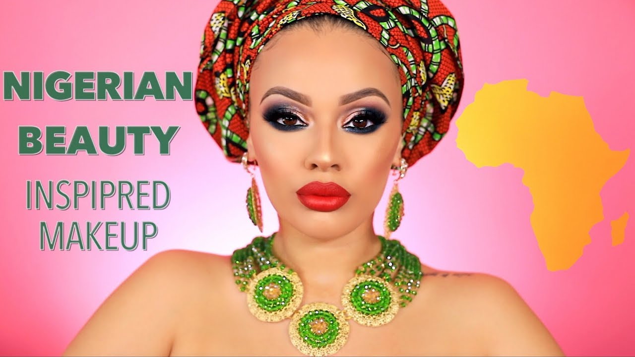 Nigerian Inspired Makeup Tutorial | Viva_Glam_Kay - YouTube