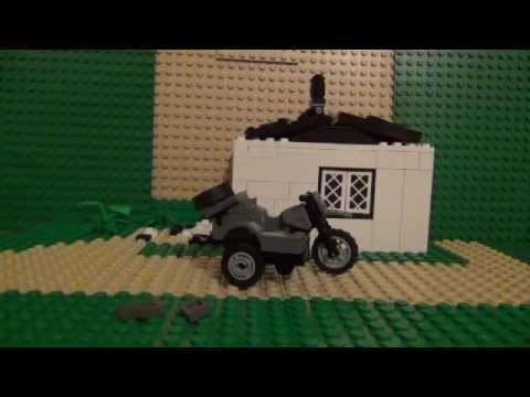 How To Build a Lego World War II German Motorcycle with a Sidecar - YouTube
