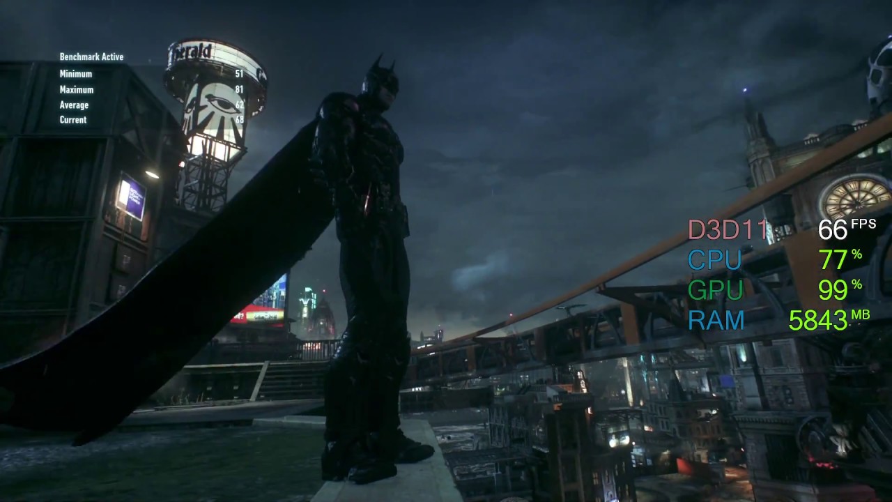 AMD Radeon RX 560 -- AMD Ryzen 3 1300X -- Batman Arkham Knight ...