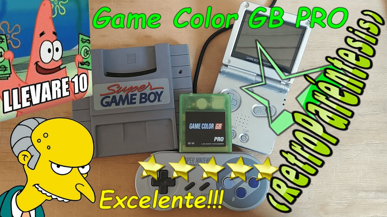 (Review) Game Color GB PRO (EverDrive Chino) GB/GBC/SGB detalles ...