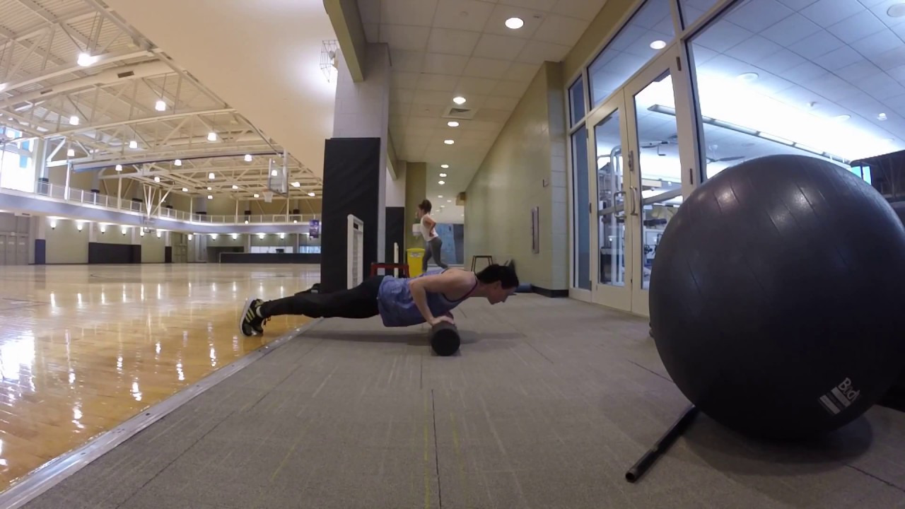 Foam Roller Push Up - YouTube