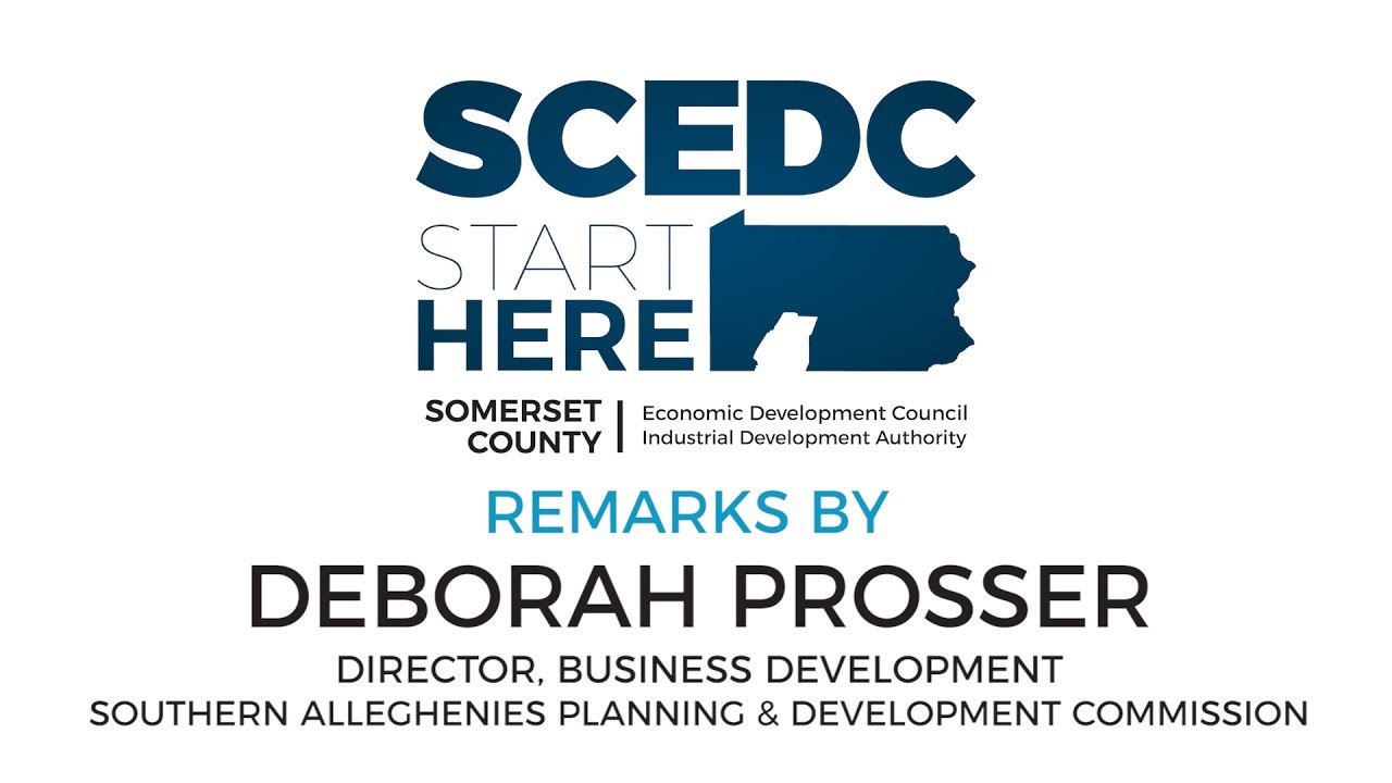 SCEDC Startup Alleghenies Kickoff Event - Deborah Prosser Remarks - YouTube