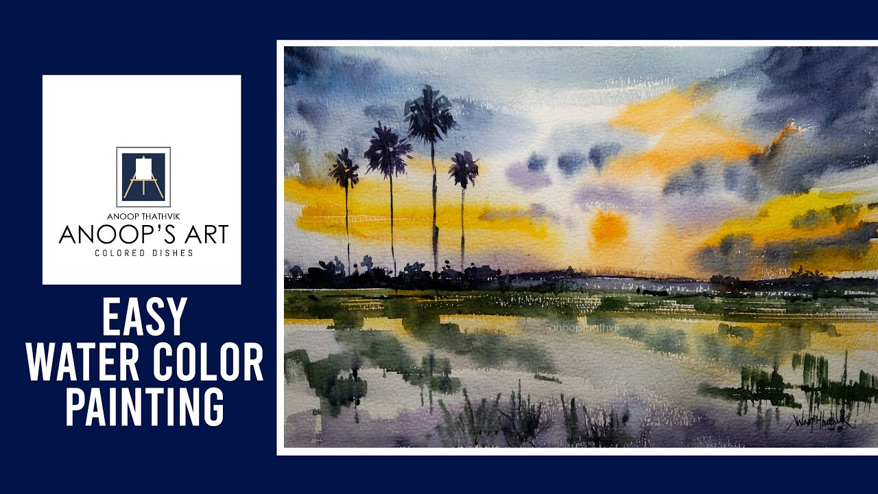 EASY WATER COLOR PAINTING | #easywatercolorpainting - YouTube