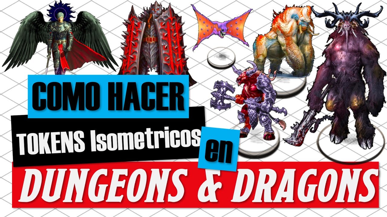 TOKENS ISOMETRICOS!! Como hacer tokens isométricos para Dungeons and ...
