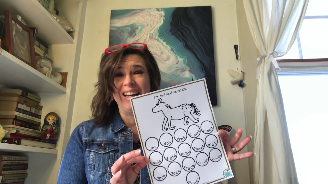 Poem Props for Distance Learning in Spanish Class - YouTube