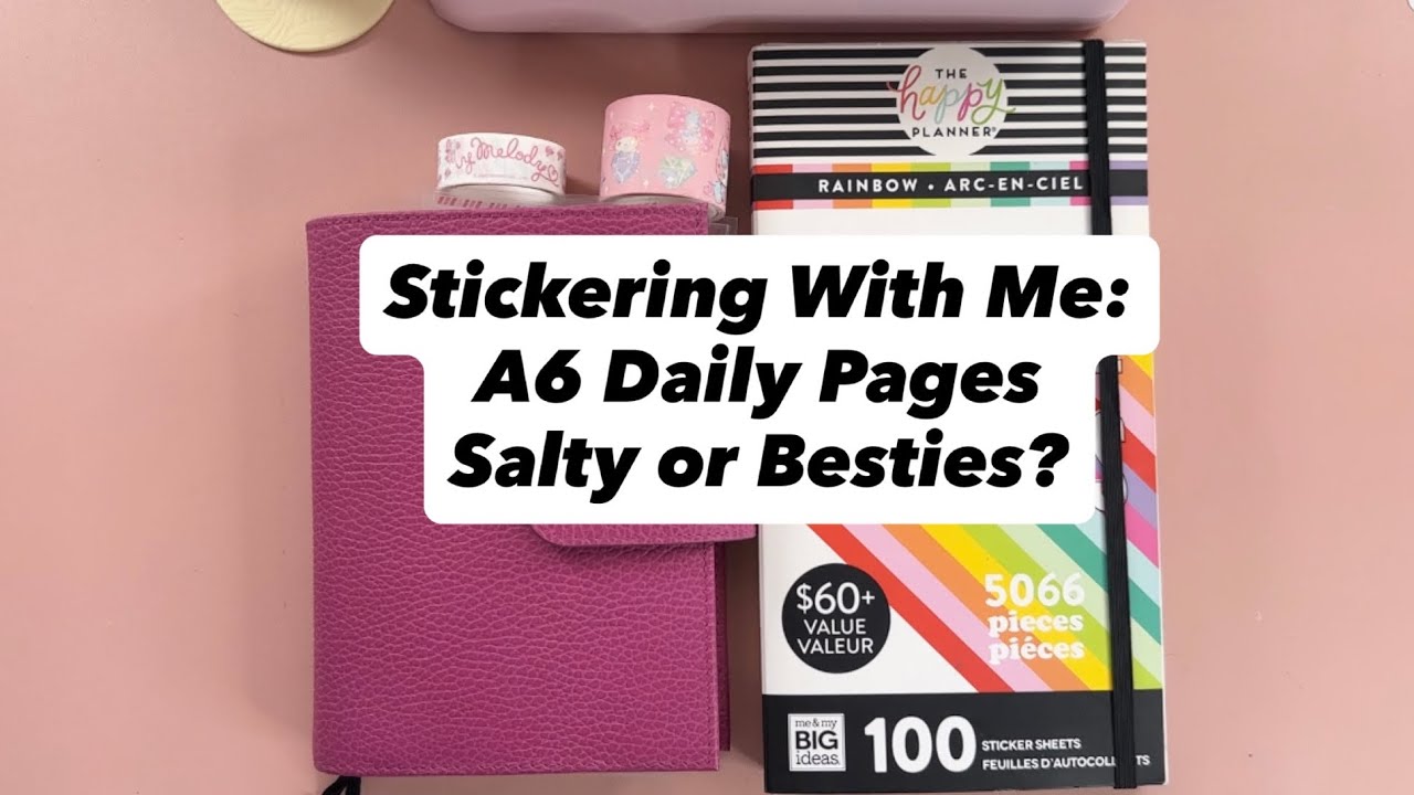 Stickering with Me A6 Daily Pages | Which Patch Did You Choose? Salty ...