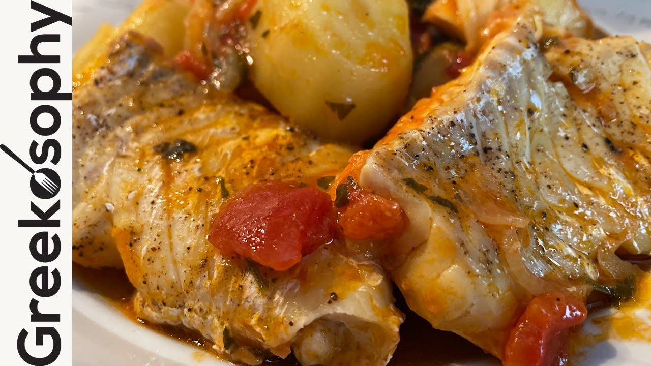 Greek meals you can make at home - Bakaliaros Me Patates (Cod with ...