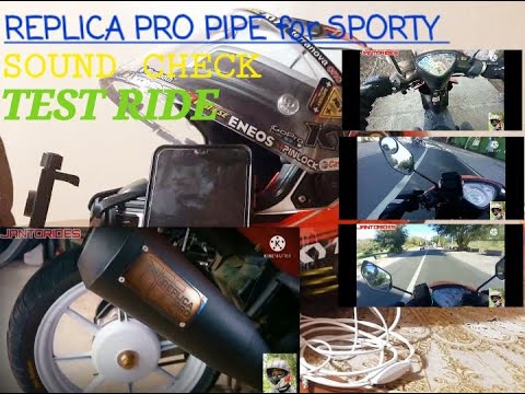 REPLICA PRO PIPE BLACK for MIO SPORTY SOUND CHECK AND TEST DRIVE - YouTube