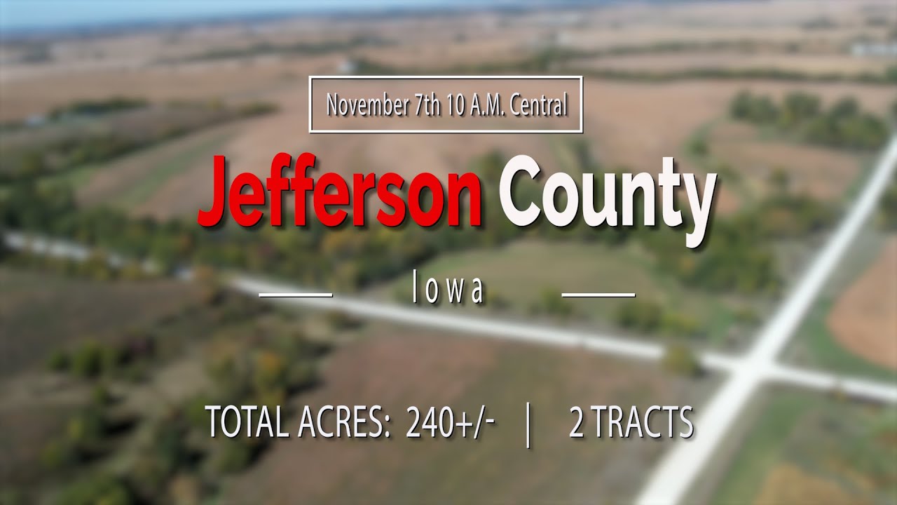 John Millane Aerial Tour - Jefferson County, Iowa - YouTube