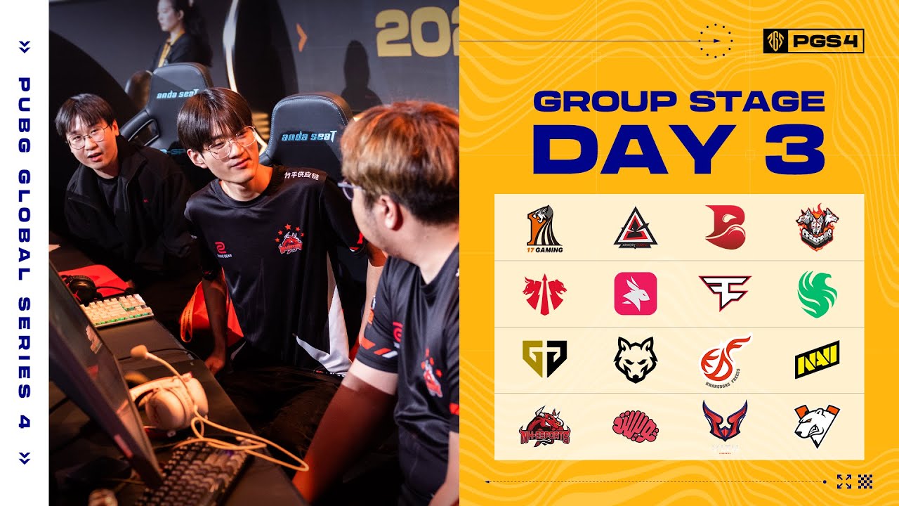 [PUBG_TW] PGS 4 全球系列賽 - 小組賽 Day 3 !host !map !team !pms !六都 - YouTube