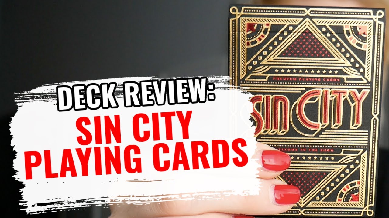 Sin City Playing Cards - Deck Review By Caroline Ravn - YouTube