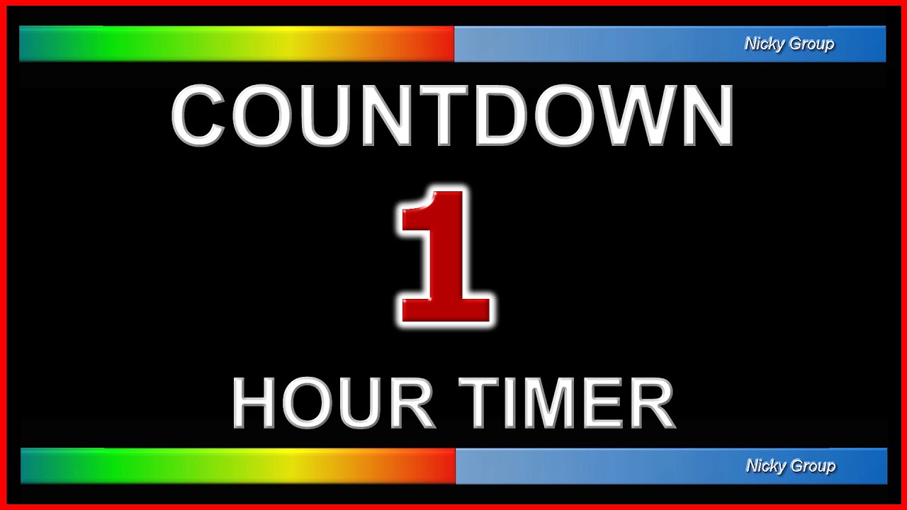 ⏰ 1 Hour Timer - Countdown Full HD 1080p - Background Relaxing Music ...