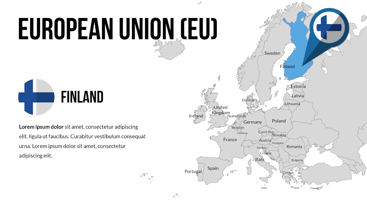 EU Animated PowerPoint Maps: Explore 27 Countries & Capitals in Seconds ...