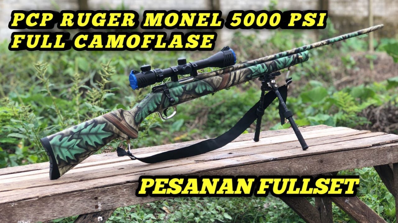 Senapan Angin PCP RUGER MONEL 5000 PSI ll PCP RUGER MONEL OD 27 ...