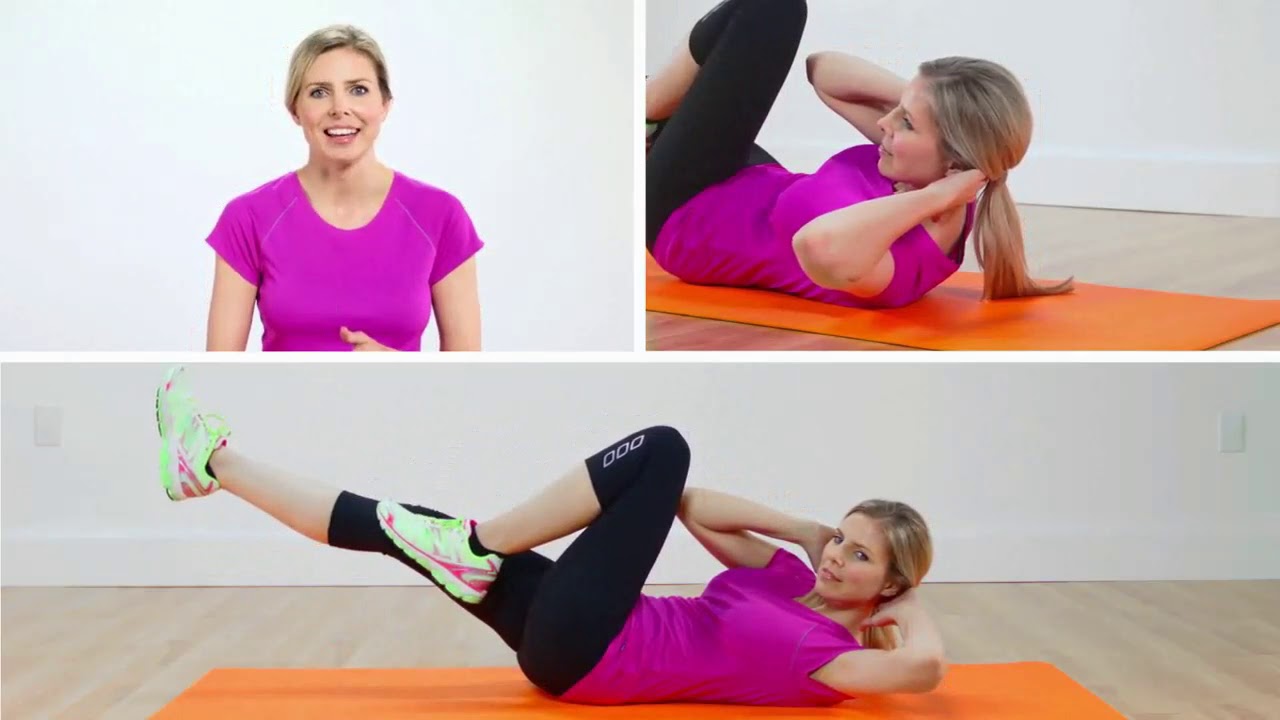 Bicycle Exercise, Good Core Workout - YouTube