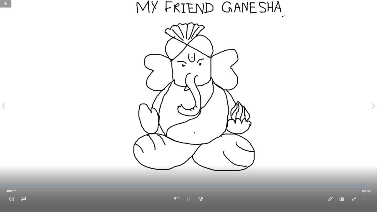 EASY GANPATI DRAWING FOR KIDS - YouTube