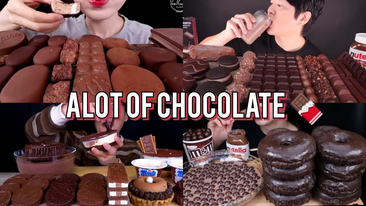 Mukbangers Eating alot of chocolate 🍫 - Purple Choice 💜 - YouTube