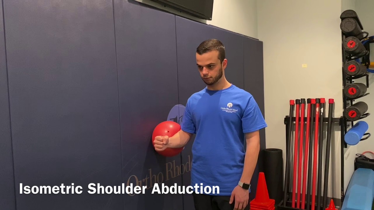 Isometric Shoulder Abduction - YouTube