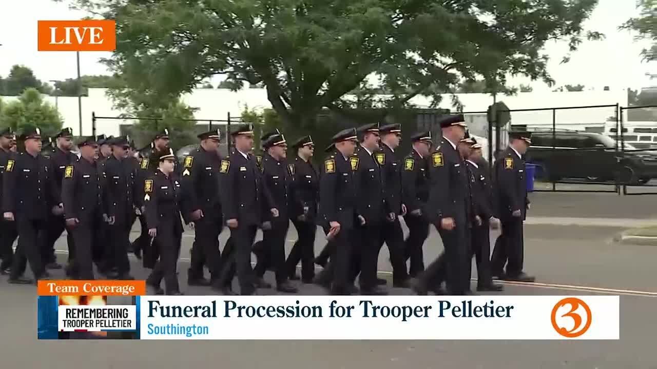 Funeral Procession for Trooper Pelletier - YouTube