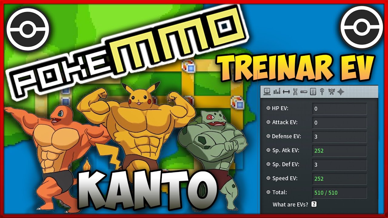 Onde Treinar EV em Kanto no PokeMMO - Guia Completo - YouTube