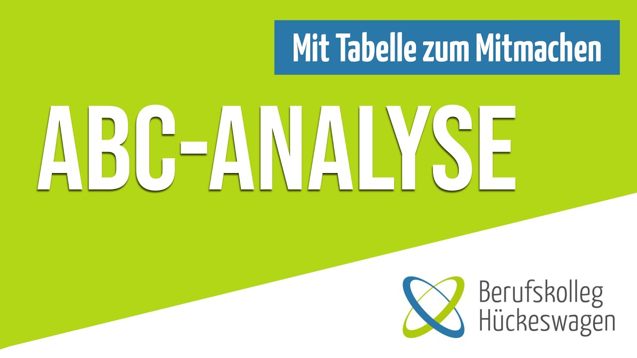ABC-Analyse einfach erklärt | Berechnung, Beispiel, Excel, kumulieren ...
