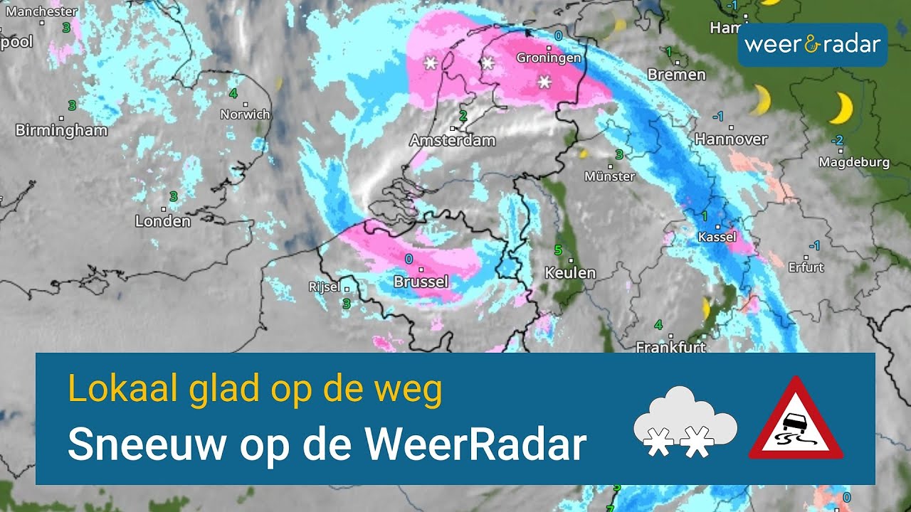WeerRadar: sneeuwval in de Benelux afgelopen nacht #sneeuw #winter # ...