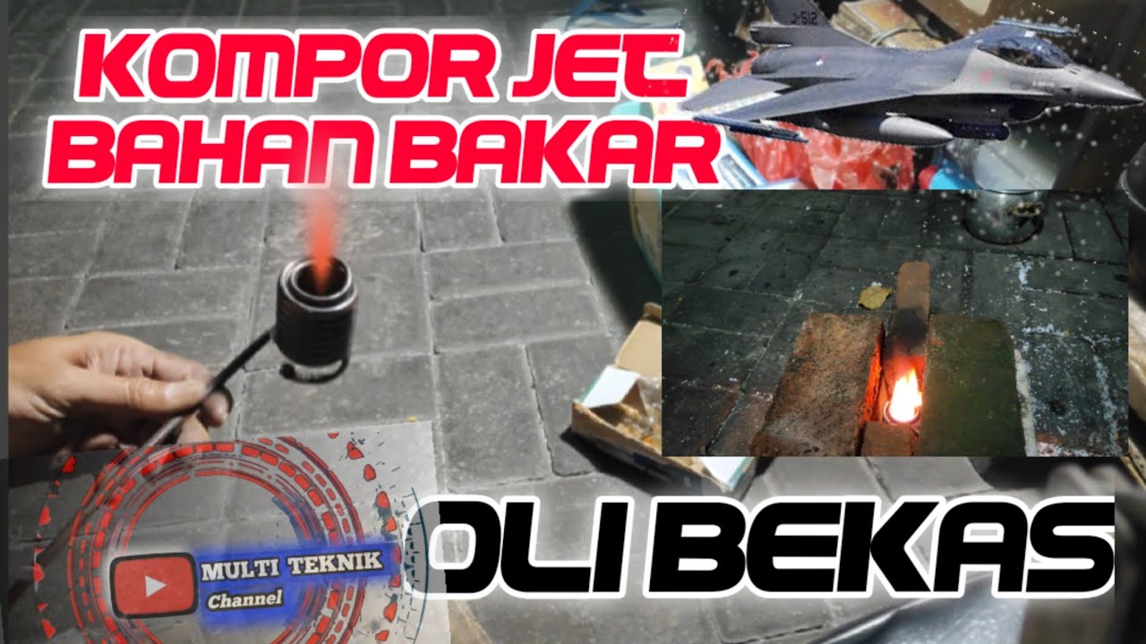 TUTORIAL Membuat kompor jet dengan oli bekas - YouTube