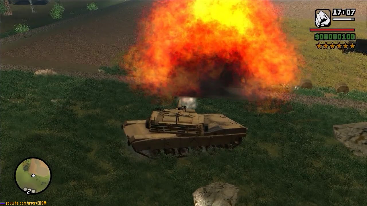 GTA San Andreas - Firework Launcher and 6 Stars Wanted Level - YouTube