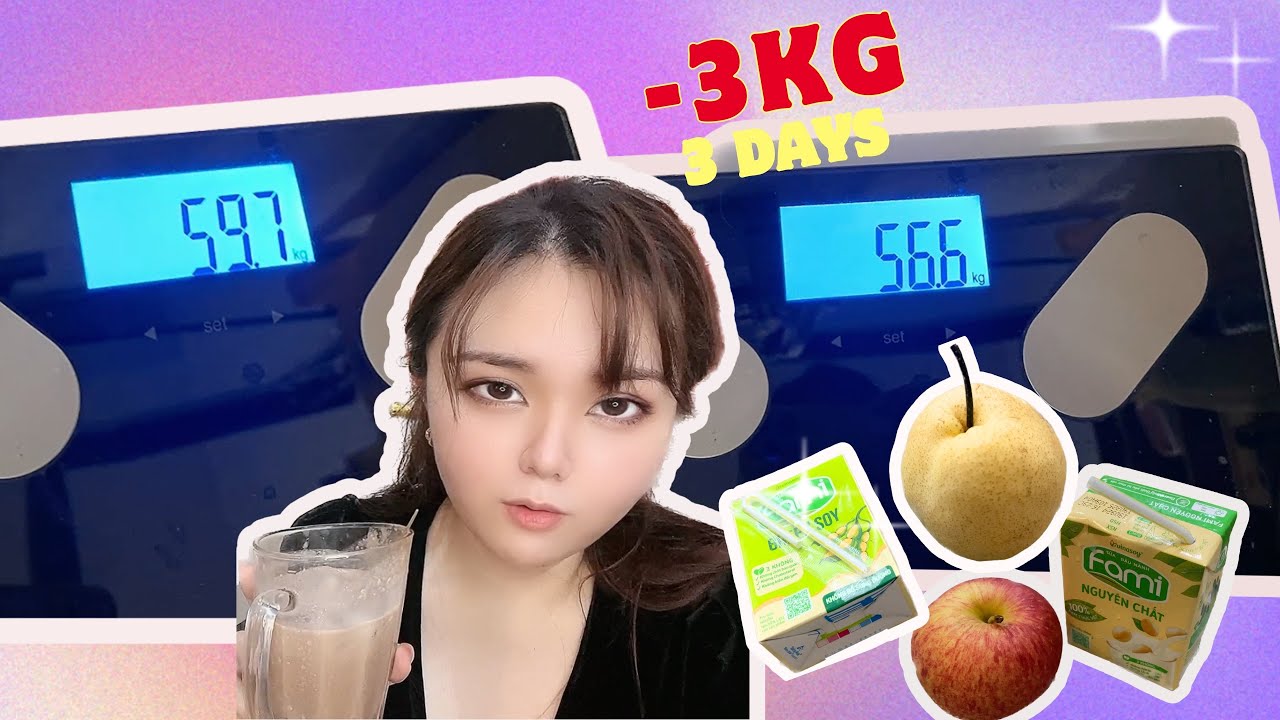 [Diet Vlog] 3 ngày giảm 3kg/ Giảm cân thần tốc đón Tết - YouTube