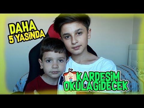 KARDEŞİMİ OKULA YAZDIRDIK !! -  DAHA 5 YAŞINDA